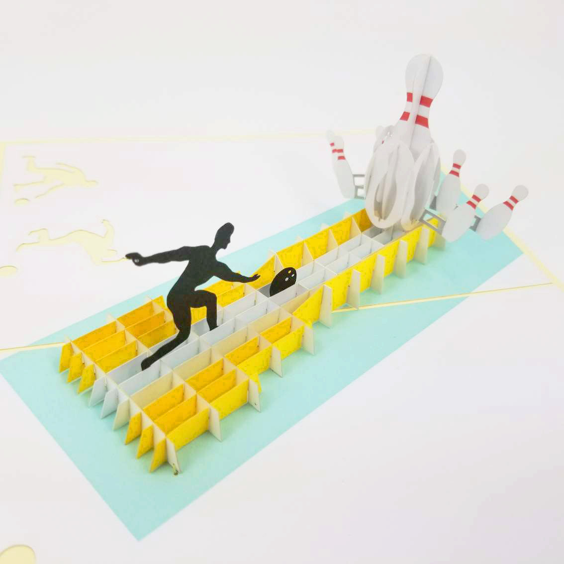 Bowling Pop Up Card | Pop Card Express