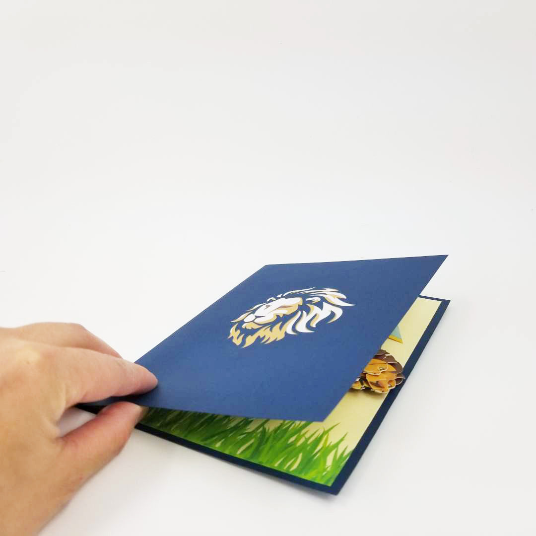 Lion Pop Up Card | Pop Card Express