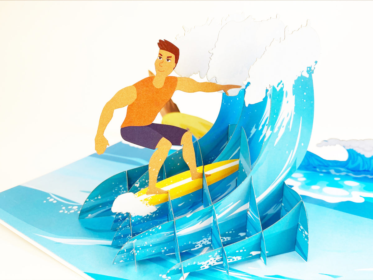 Surfing Pop Up Card (Boy) | Pop Card Express